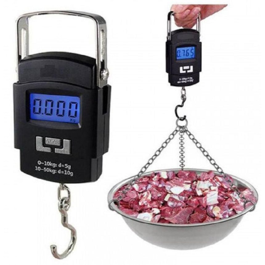 Portable Electronic Digital LCD Pocket Weighing Hanging Scale Weighing ...